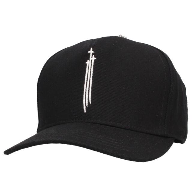 クロムハーツ サイズ:ONE SIZE  TRUCKER CAP デニムトラッカー RS3クロスデニムベースボールキャップ 中古 SJ02