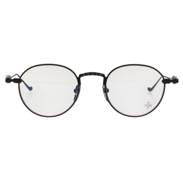 クロムハーツ サイズ:48□21-148  VAGIDICTORIAN III メタルフレームフローラルテンプル眼鏡 中古 OS06