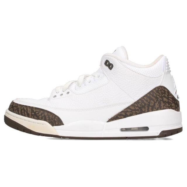 ナイキ サイズ:29cm AIR JORDAN 3 RETRO MOCHA 136064-122 エアジョーダン3モカスニーカー 中古 BS99