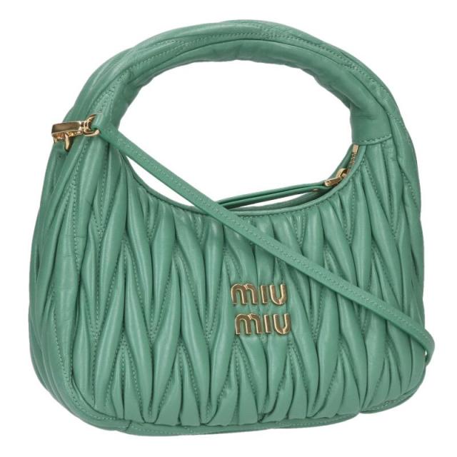 ミュウミュウ   5BC125 ワンダーマテラッセ2WAYレザーハンドバッグ 中古 SB01