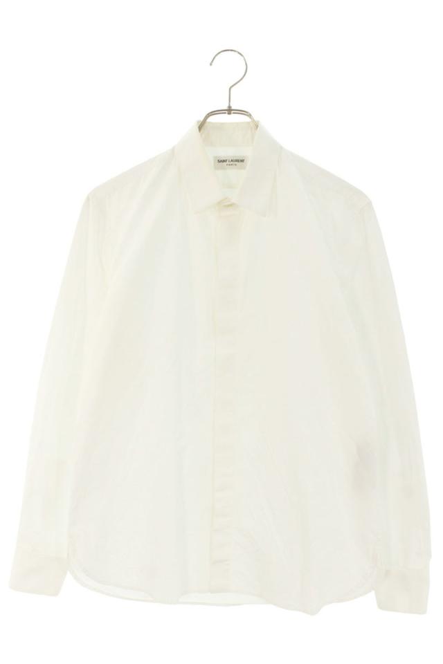 サンローランパリ サイズ:37  564269 Y217W プレーン長袖シャツ 中古 BS99