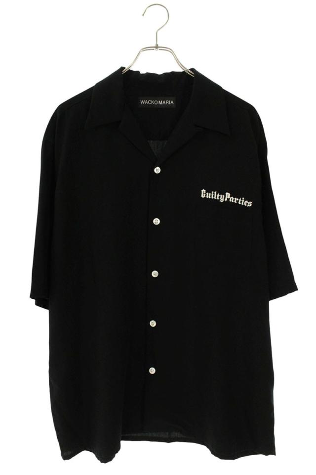 ワコマリア サイズ:L  25SS  50s SHIRT S S TYPE-3 ロゴ刺繍半袖シャツ 中古 BS99