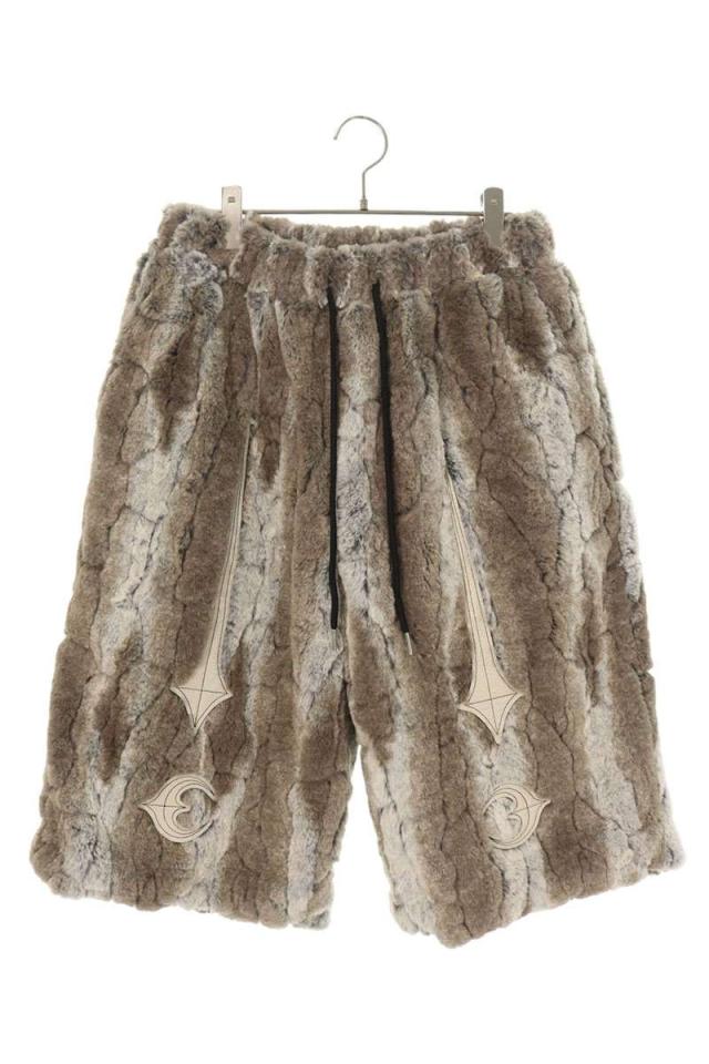 サグクラブ サイズ:3  TC25PT2401 レザーパッチ付きファーハーフパンツ 中古 BS99