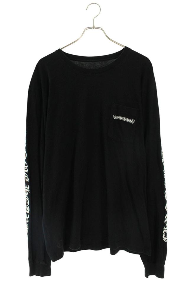 クロムハーツ サイズ:XL 袖ロゴプリント長袖カットソー 中古 FK04