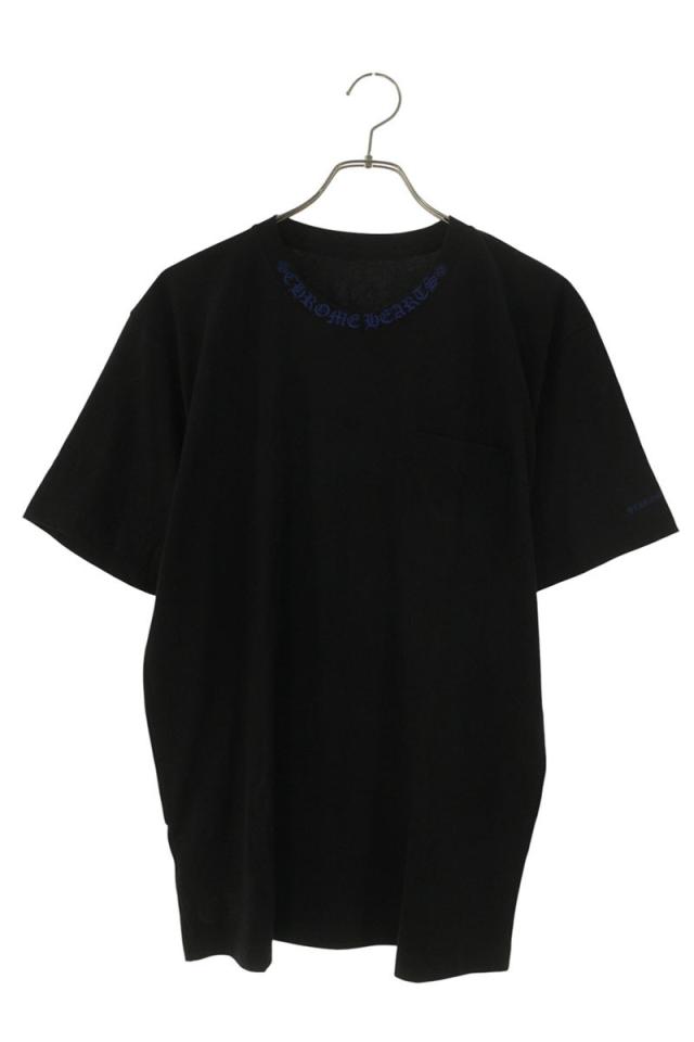 クロムハーツ サイズ:L  CH T-SHRT 1 ネックロゴTシャツ 中古 OK15