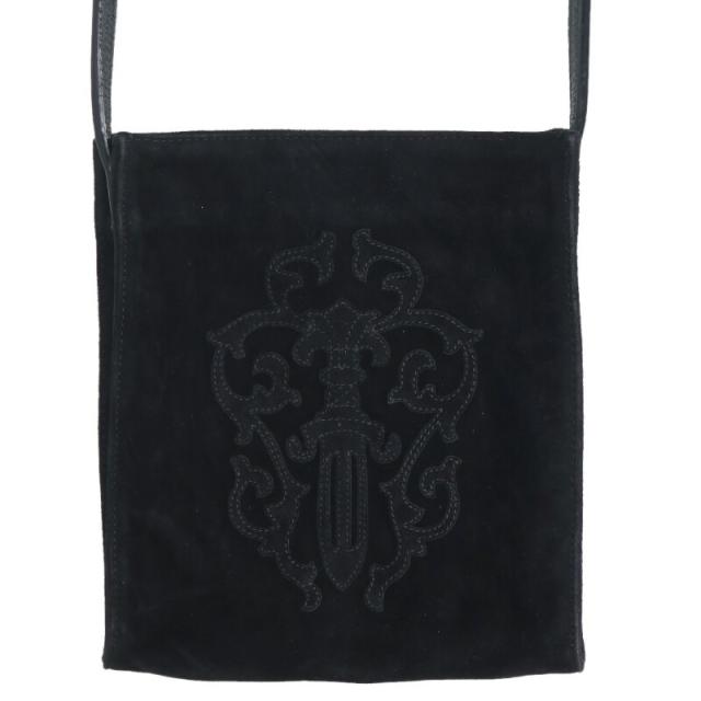 クロムハーツ   SQ PKT VINE DAGGER スエードレザーショルダーバッグ 中古 SJ02
