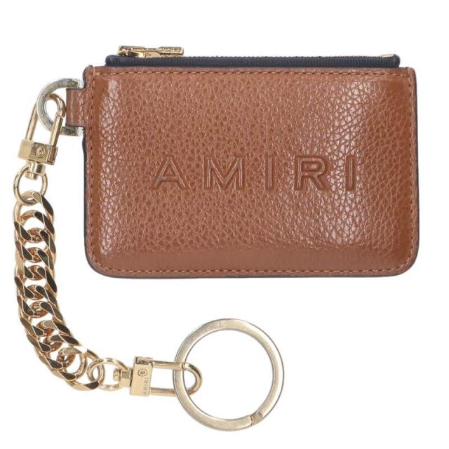 アミリ   PEBBLED LOGO CHAIN WALLET キーチェーン付き ロゴ フラグメントケース財布 中古 BS99