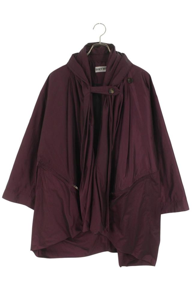 イッセイミヤケ サイズ:2  IM13FD559 ダブルジップ変形ジャケットブルゾン 中古 BS99