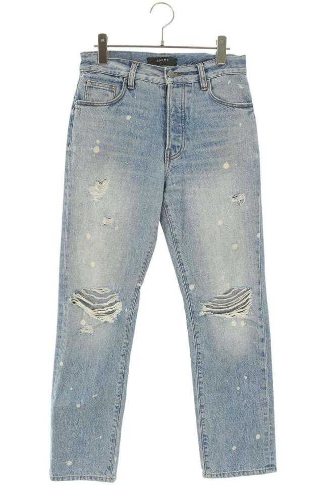 アミリ サイズ:25インチ ダメージペイント加工デニムパンツ 中古 BS99