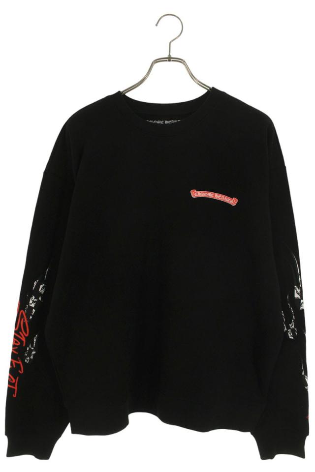 クロムハーツ サイズ:L PPO STAY FAST RACE TEAM SWTSHRT MATTY BOYステイファストプリントスウェット 中古 SJ02