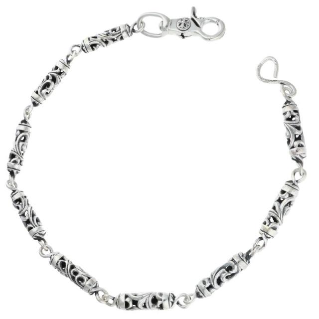 クロムハーツ サイズ:9LINK  ROLLER LONG-S 1クリップ9LINKロングローラー シルバーウォレットチェーン 中古 SS07