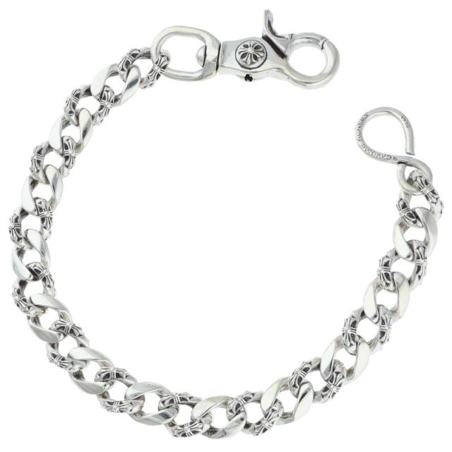 クロムハーツ サイズ:ショート  FANCY SHORT-1 1クリップショートファンシー シルバーウォレットチェーン 中古 SS07