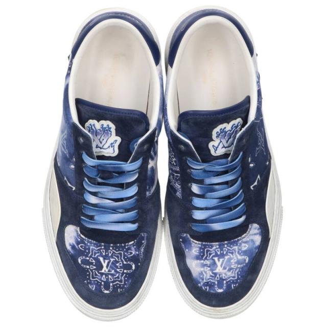 ルイヴィトン サイズ:6.5  LVオリライン MS0242 モノグラムペイズリーローカットスニーカー 中古 SB01 ルイヴィトン サイズ:6.5 LVオリライン MS0242 モノグラムペイズリー