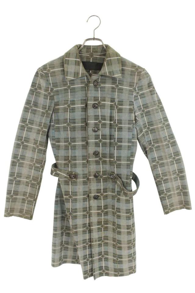 クロムハーツ サイズ:S クロスボールボタンスエードレザーコート 中古 GZ11