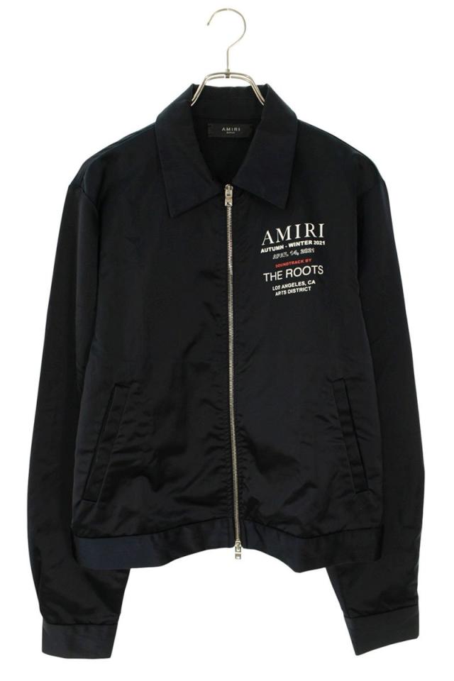 アミリ サイズ:M バックプリント ジップアップ コーチジャケットブルゾン 中古 BS99