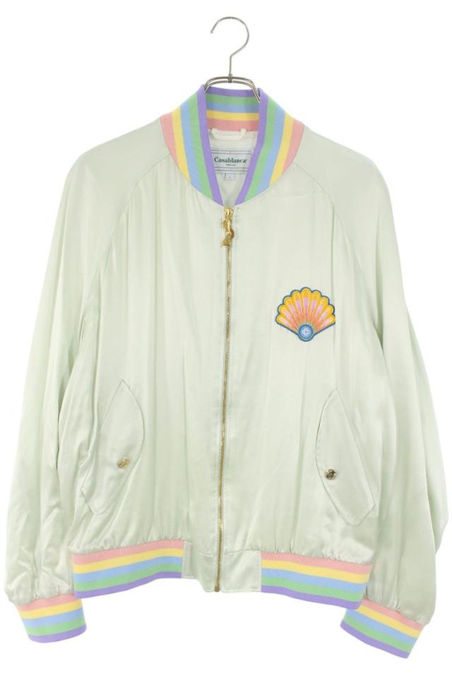 カサブランカ サイズ:L CASABLANCA22SS-10 シルクジップアップブルゾン 中古 BS99