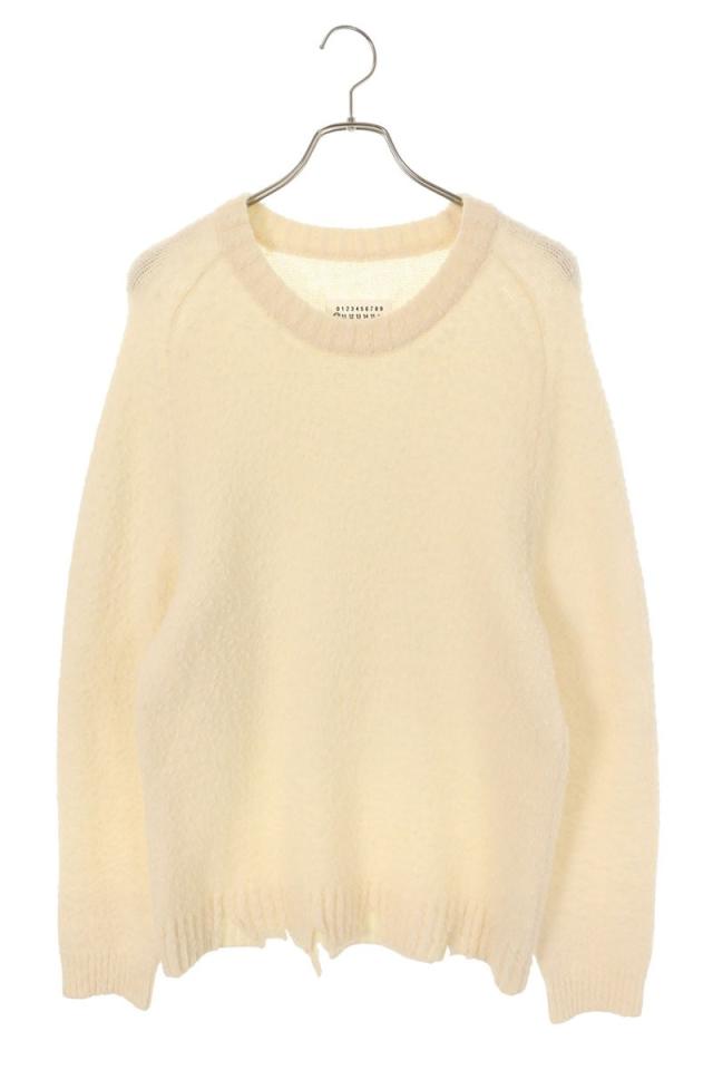 メゾンマルジェラ サイズ:L  S50GP0160 ピリング加工クルーネックニット 中古 SB01