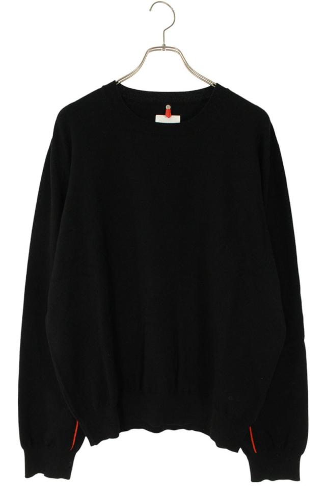 オーエーエムシー サイズ:XL  OAMU750367 ステッチデザインウールクルーネックニット 中古 BS99