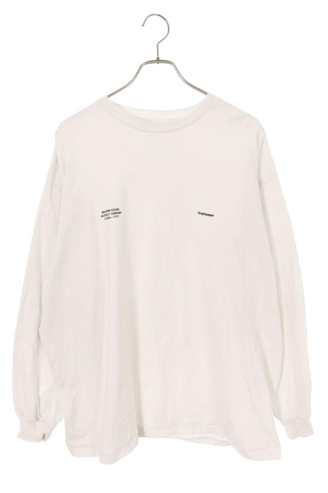 グラフペーパー   BENJAMIN EDGAR for Graphpaper L S Over Cut&Sewn ロゴプリント長袖カットソー 中古 BS99