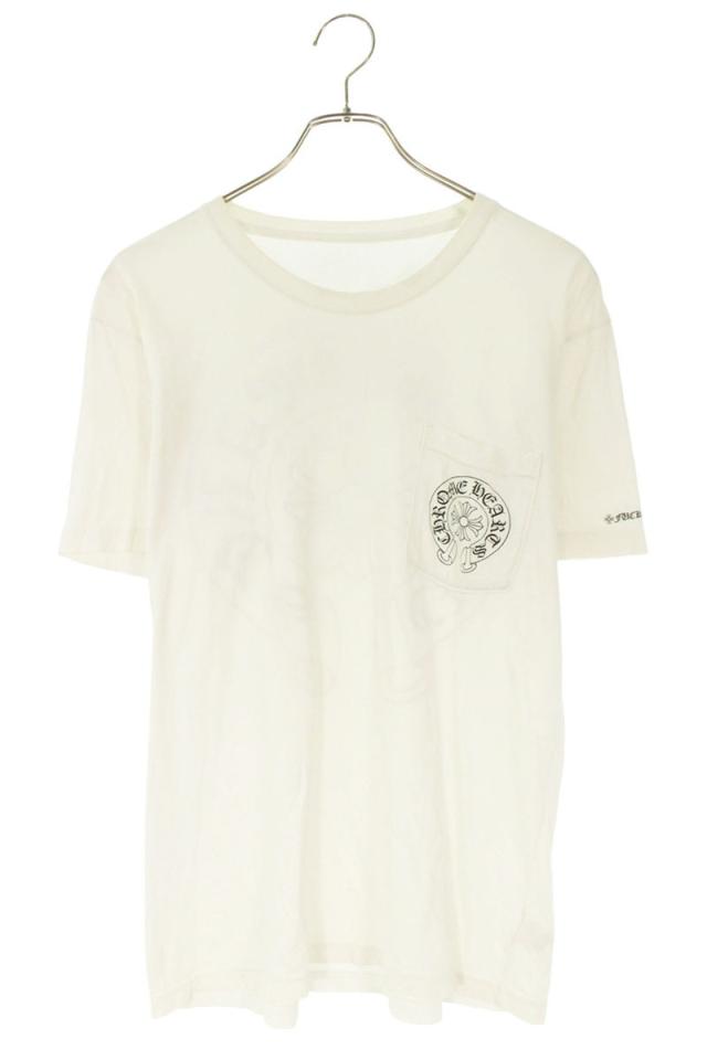 クロムハーツ サイズ:M CH T-SHRT バックホースシュープリントTシャツ 中古 BS99
