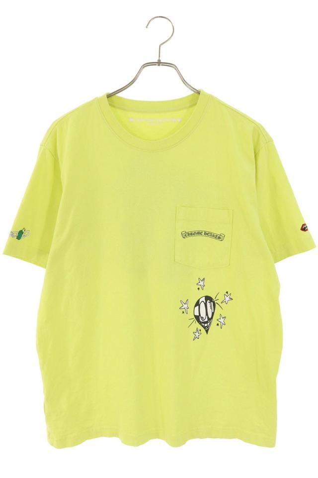 クロムハーツ サイズ:L  PPO HRDWR GRN T-SHRT MATTY BOYプリントハードウェアTシャツ 中古 FK04