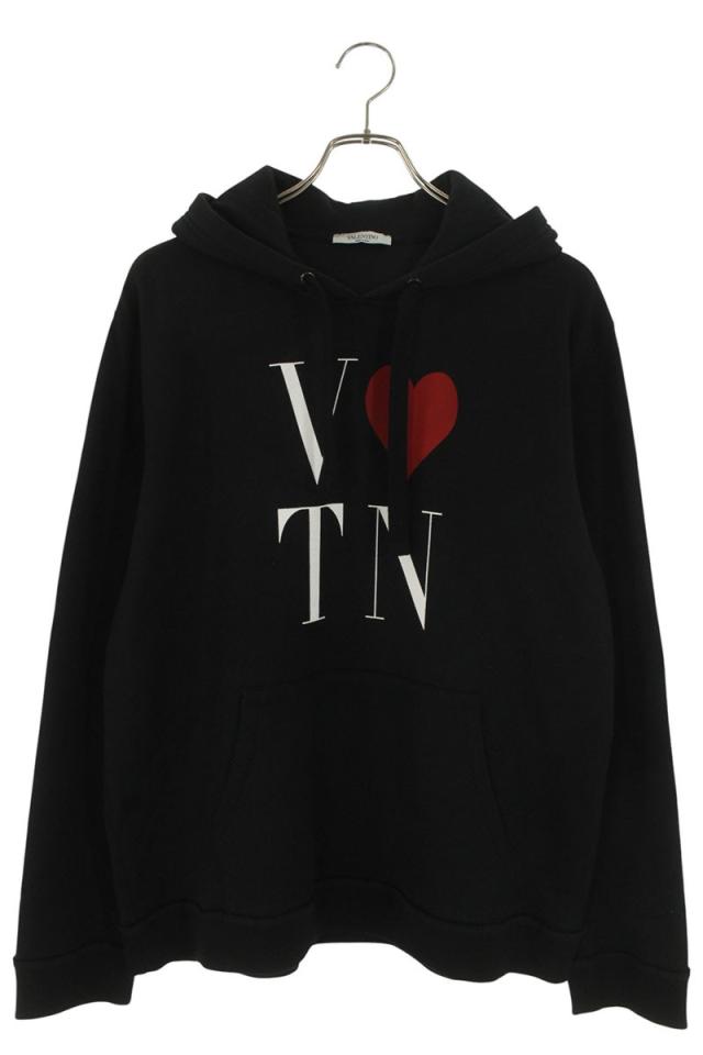 ヴァレンティノ サイズ:XL UV0MF17J71Q ロゴプルオーバーパーカー 中古 OM10