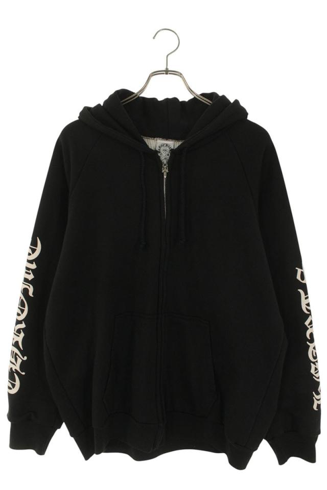 クロムハーツ サイズ:L SWTSHRT HD ZIP OLDバックホースシュー裏地サーマルパーカー 中古 OK15