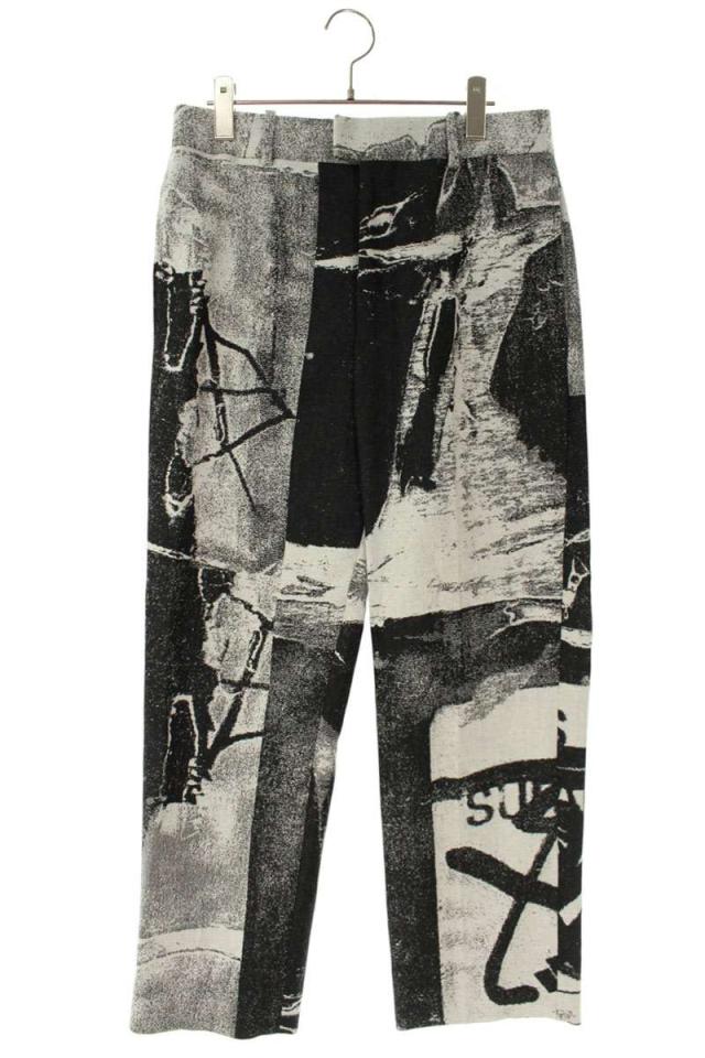 オフホワイト サイズ:44 OMCA190F21FAB006 グラフィティデザインロングパンツ 中古 BS99