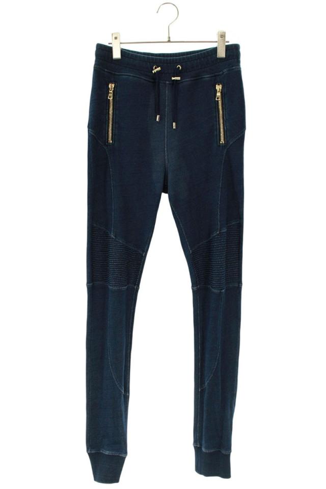 バルマン サイズ:XS  S7H5022J002 スウェットバイカーロングパンツ 中古 BS99