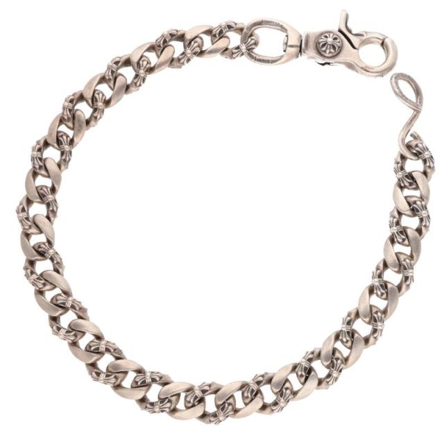 クロムハーツ サイズ:ロング FANCY LONG-1 1クリップロングファンシー シルバーウォレットチェーン 中古 OK15