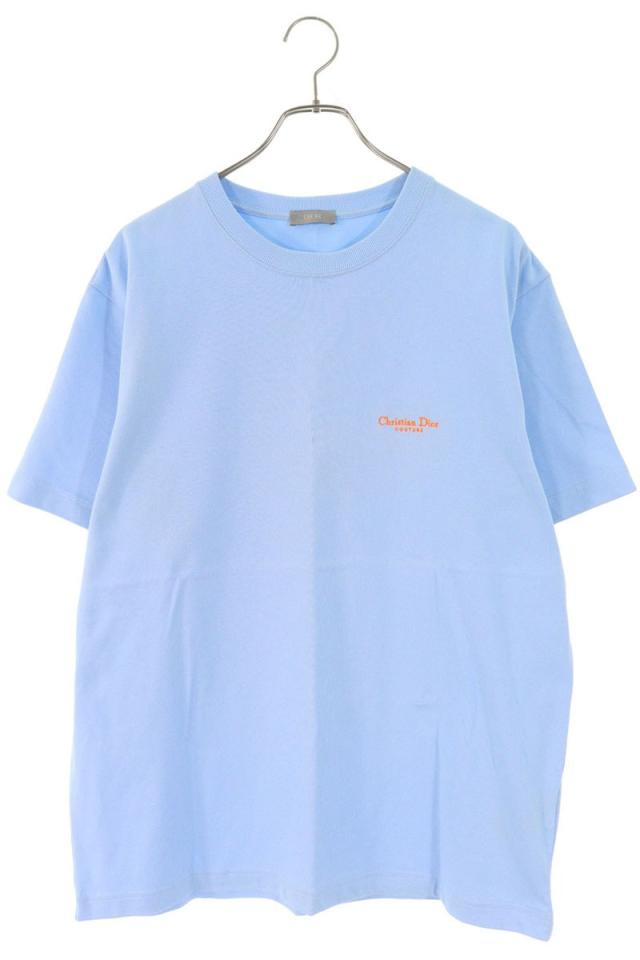 ディオール サイズ:L 483J696B0554 ロゴ刺繍Tシャツ 中古 SB01