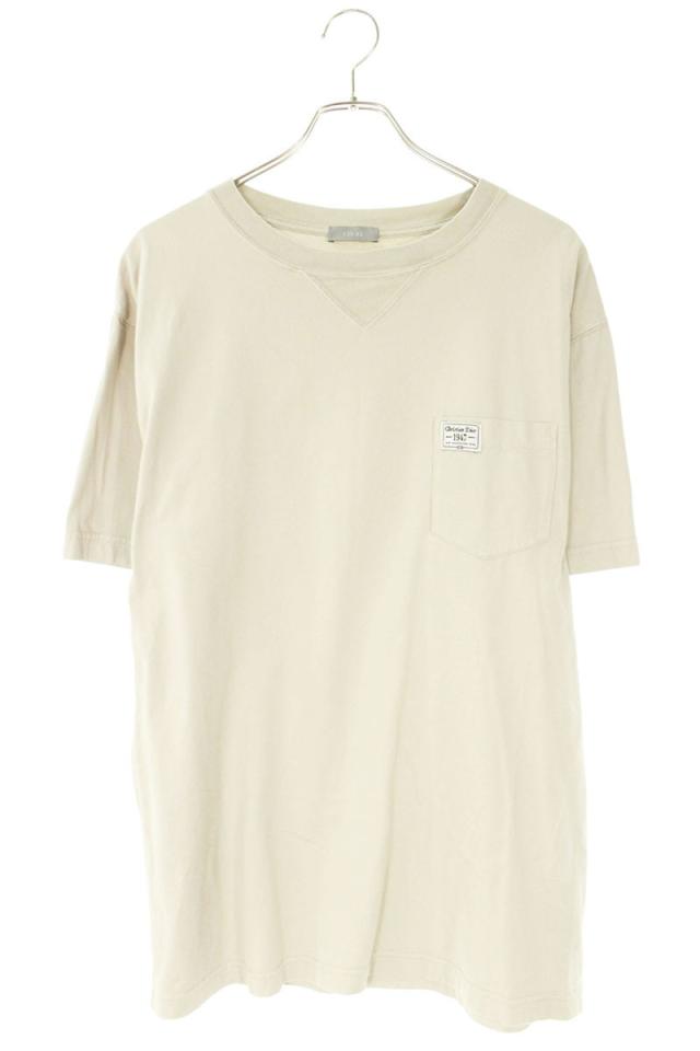 ディオール サイズ:M  243J634B0677 バックロゴ刺繍Tシャツ 中古 BS99