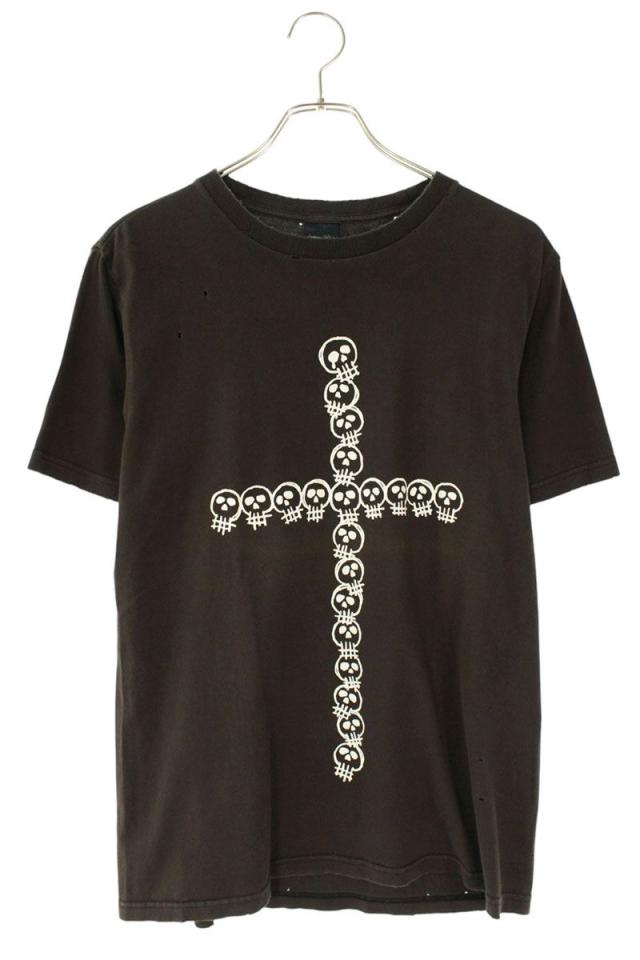 ナンバーナイン サイズ:2  05SS  NIGHT CRAWLER期 スカルクロスプリントTシャツ 中古 BS99