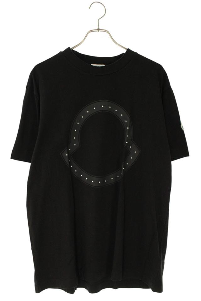 モンクレール サイズ:XL  21SS  H10918C00015 8390T フロントロゴプリントスタッズ装飾Tシャツ 中古 BS99