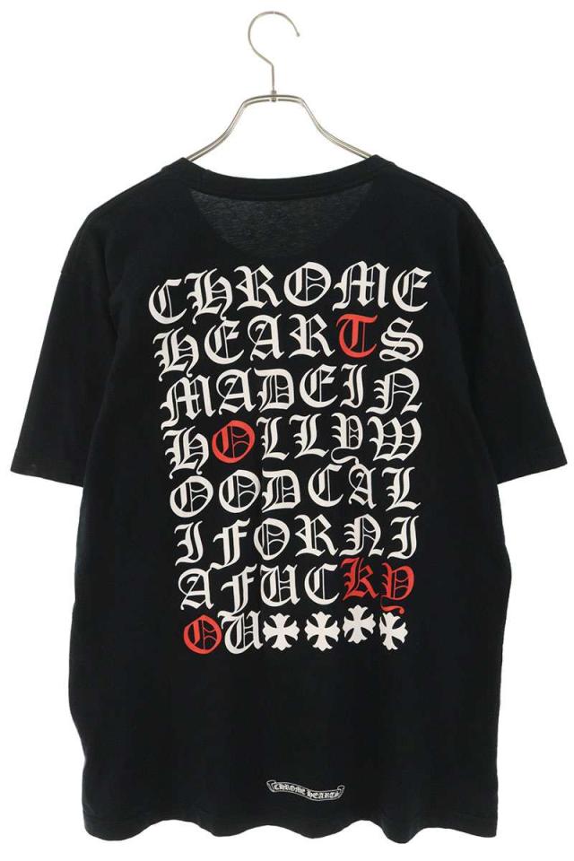 クロムハーツ サイズ:L  CH T-SHRT 1 バック英字プリントTシャツ 中古 OK15 クロムハーツ サイズ:L CH T-SHRT 1 バック英字プリントTシャツ 中古