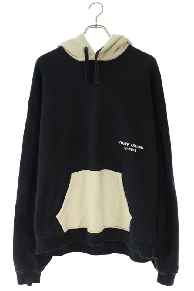 ストーンアイランド サイズ:L 7915651X6 バイカラープルオーバーパーカー 中古 BS55