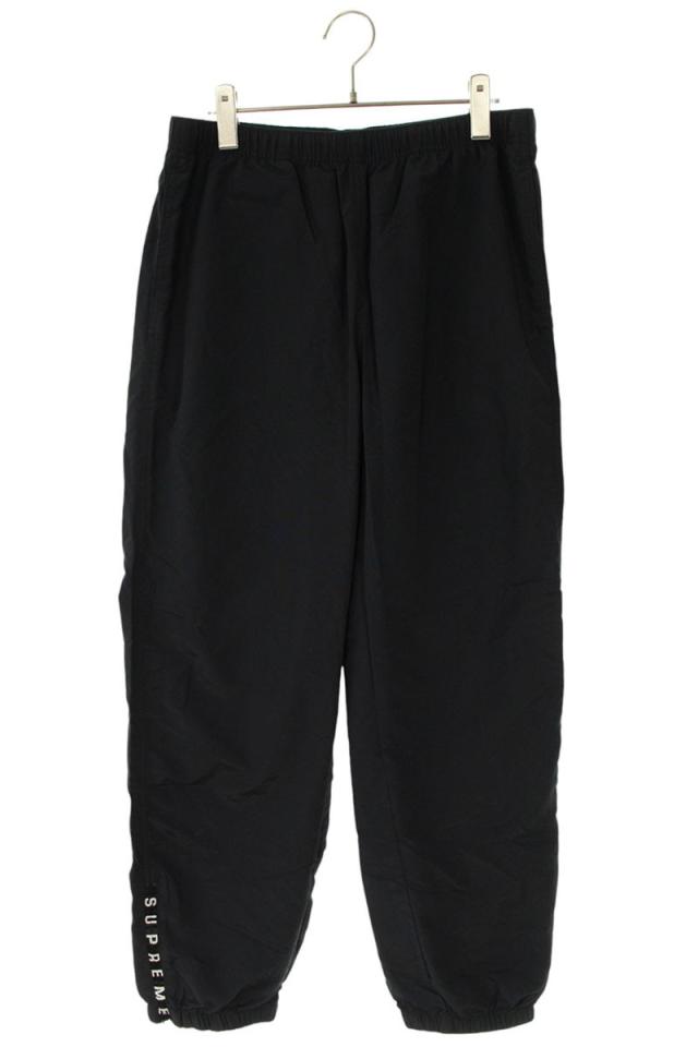 シュプリーム サイズ:S  22SS  Nylon Warm Up Pant ロゴプリントナイロントラックロングパンツ 中古 BS99