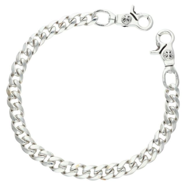 クロムハーツ サイズ:ロング  CLASSIC LONG-T 2クリップロングクラシック シルバーウォレットチェーン 中古 FK04