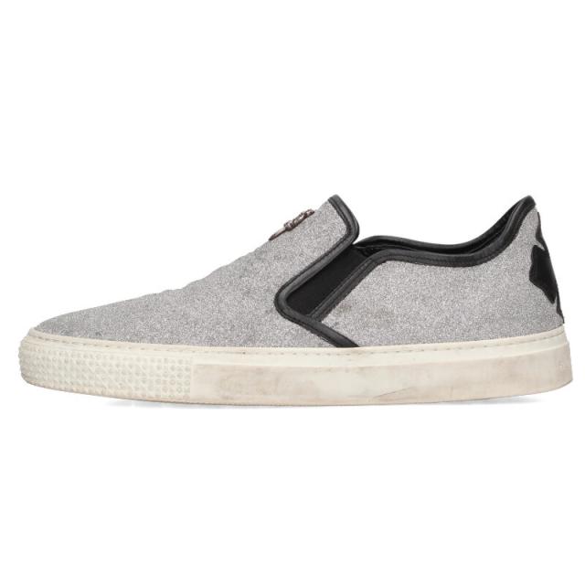 クロムハーツ サイズ:42 SLIP ON グリッター装飾ダガー装飾スリッポン 中古 SJ02