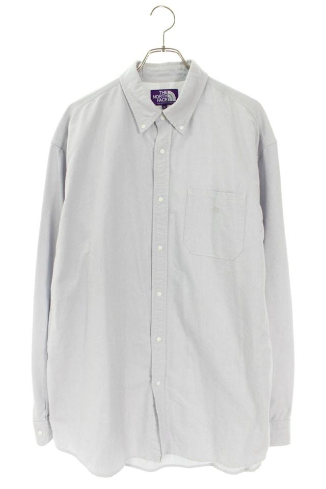 ノースフェイス サイズ:XL  PURPLE LABEL Cotton Polyester OX B.D. Shirt NT3118N ボタンダウン長袖シャツ 中古 BS99