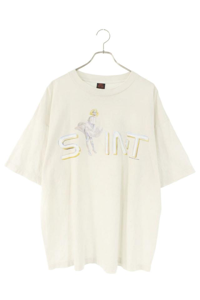 セントマイケル  空山基 サイズ:XL  SM-HR1-0000-C79 セクシーロボットヴィンテージ加工Tシャツ 中古 SB01