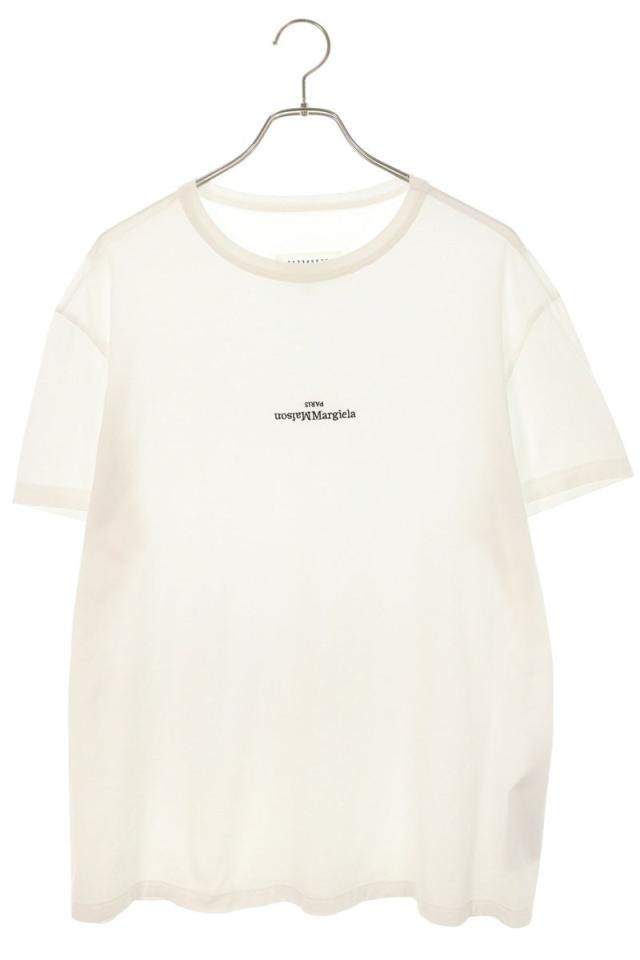 メゾンマルジェラ サイズ:50  S30GC0701 ディストーテッドロゴ刺繍Tシャツ 中古 BS99