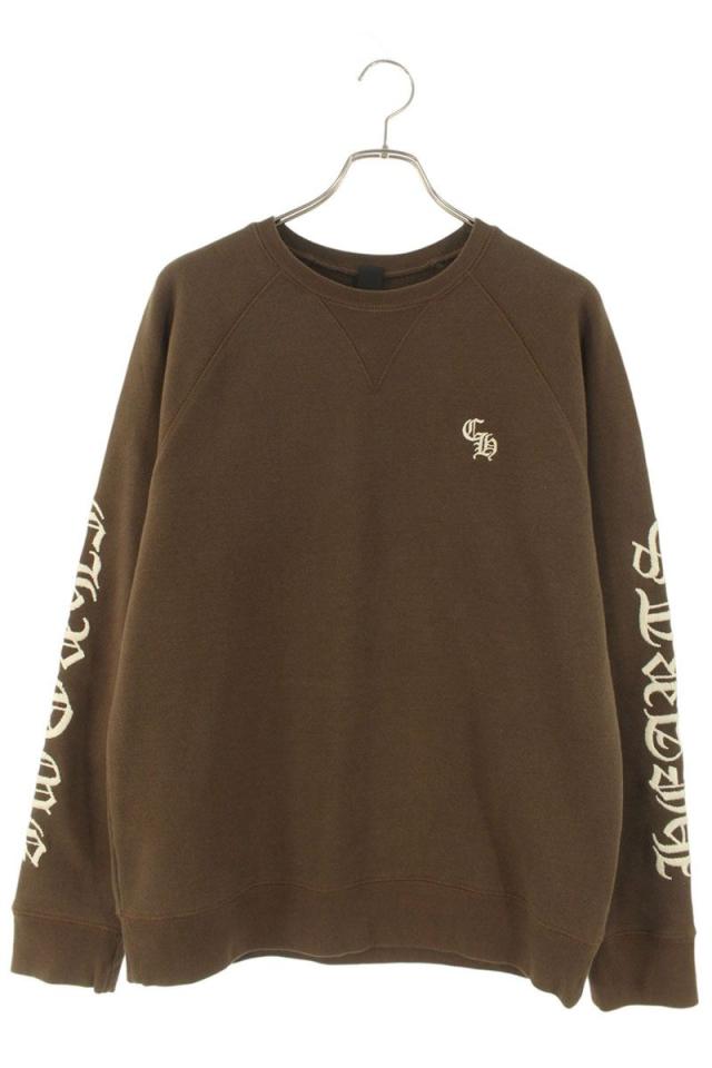 クロムハーツ サイズ:L Y NOT SLO RIDE CHロゴ刺繍クルーネックスウェット 中古 OK15