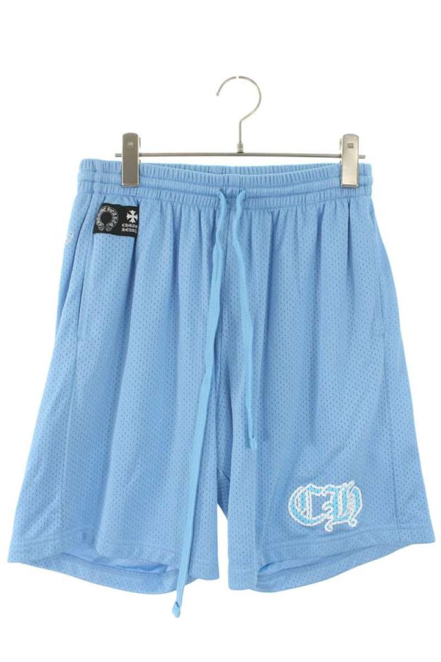 クロムハーツ サイズ:M  MESH VARSITY SHORTS CHプリントメッシュハーフパンツ 中古 SJ02