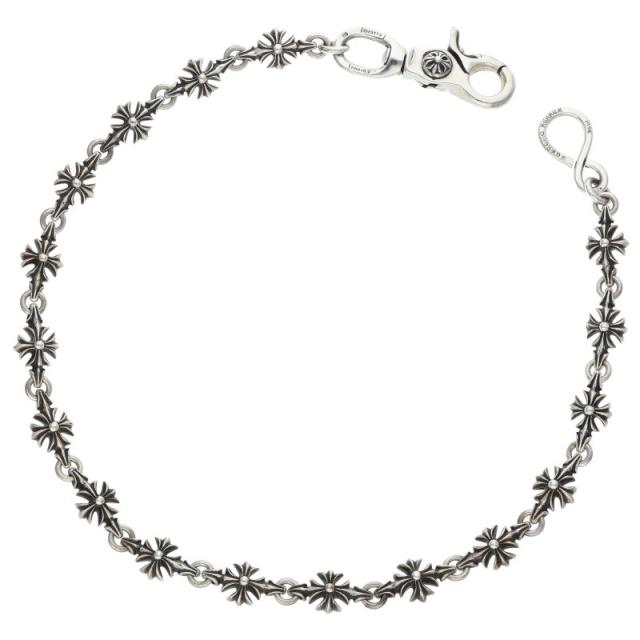 クロムハーツ サイズ:ロング  4C CROSS LONG-T 1クリップカットアウトCHプラス シルバーウォレットチェーン 中古 SJ02