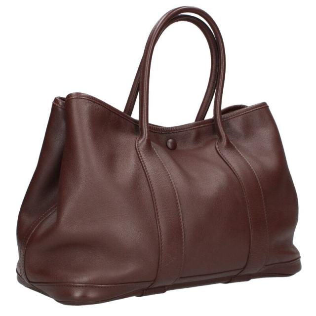 エルメス サイズ:TPM  ガーデンパーティTPM ハバナ □I刻印 スイフトレザーハンドバッグ 中古 GZ14