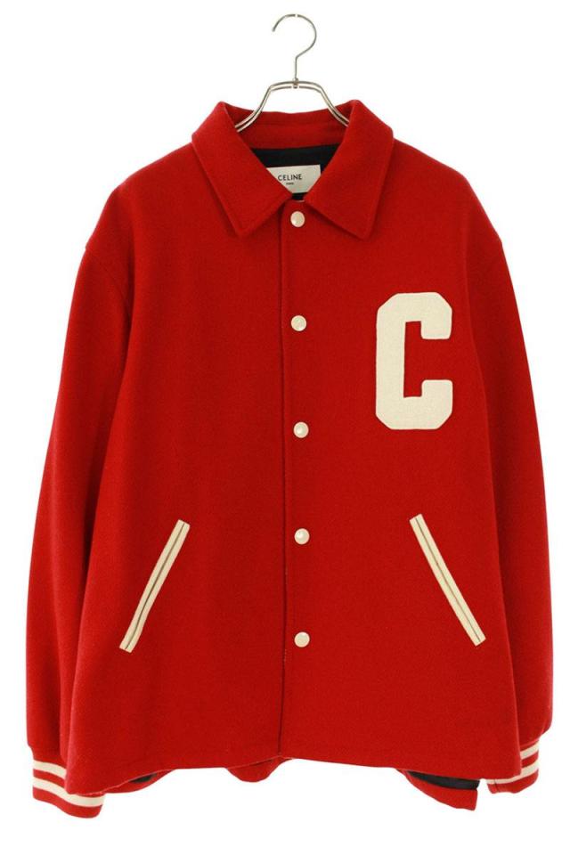 セリーヌ サイズ:52  2V02K896C ベースボールテディウールジャケット 中古 SB01