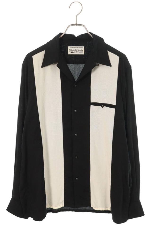 ワコマリア サイズ:M ツートーン長袖シャツ 中古 BS99