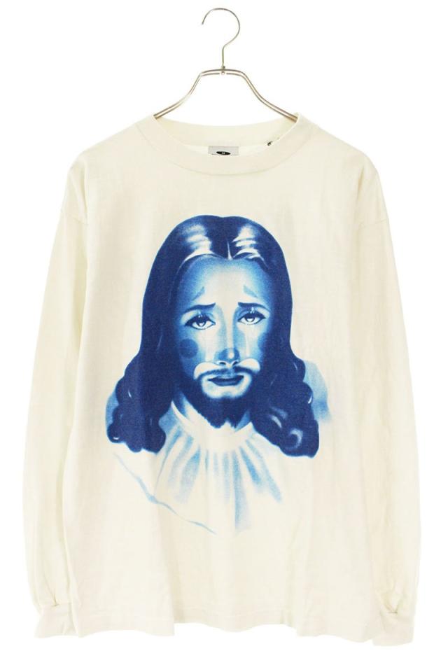 セントマイケル  ボーンアンドレイズド サイズ:M  22AW  SM-A22-0000-069 ダブルネームプリント長袖カットソー 中古 OM10