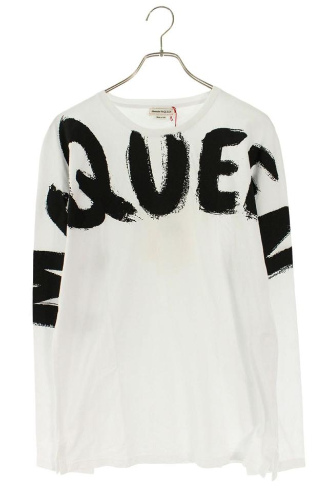 アレキサンダーマックイーン サイズ:L  664426 QRZ89 ロゴ長袖カットソー 中古 BS99